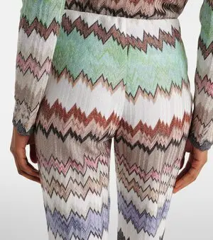Missoni Zigzag Lamé Cropped Pants