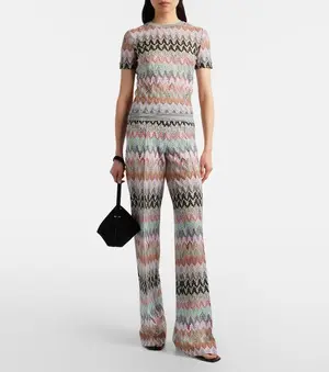 Missoni Zigzag Lamé Straight Pants