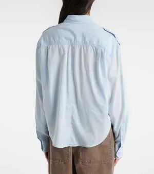 MARANT ETOILE Valiane Cotton Shirt - Blue