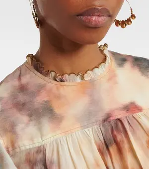MARANT ETOILE Daliyane Printed Ruffled Top - Multicoloured