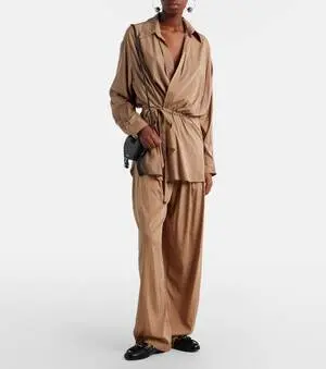 Isabel Marant Étoile Keren Gathered Wrap Top - Beige