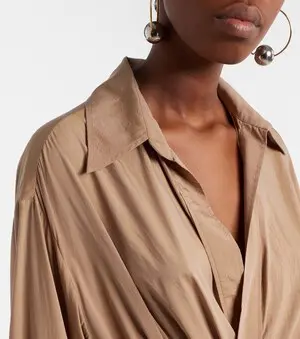 Isabel Marant Étoile Keren Gathered Wrap Top - Beige