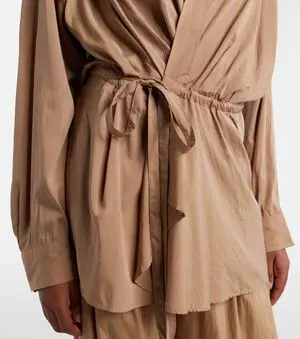 Isabel Marant Étoile Keren Gathered Wrap Top - Beige