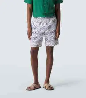 Missoni Zigzag Cotton Shorts - Multicoloured