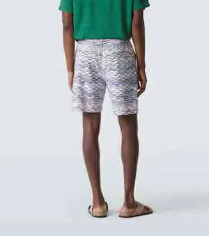 Missoni Zigzag Cotton Shorts - Multicoloured