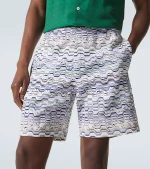 Missoni Zigzag Cotton Shorts - Multicoloured