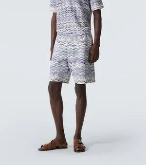 Missoni Zigzag Cotton Shorts - Multicoloured