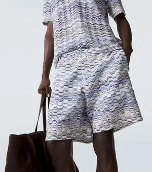 Missoni Zigzag Cotton Shorts - Multicoloured
