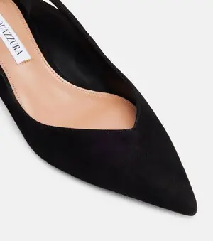 AQUAZZURA Suede Sheeva 30 Pumps - Black