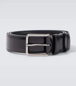 Loro Piana Mayfair Leather Belt - Black