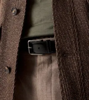 Loro Piana Mayfair Leather Belt - Black