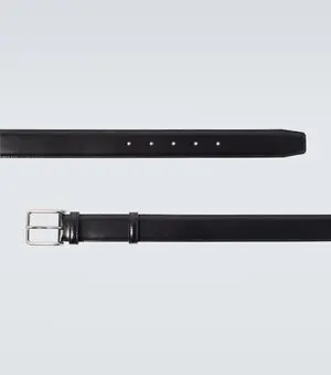 Loro Piana Mayfair Leather Belt - Black