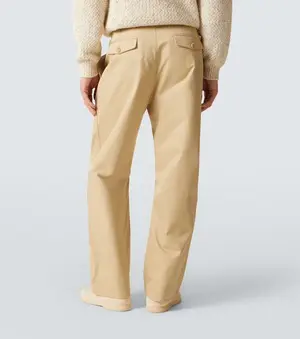 Loro Piana Fuji Cotton Twill Straight Pants