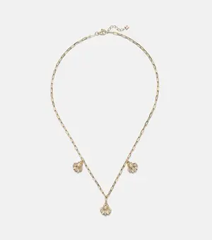Mateo Petite Venus Shell Diamond Necklace - Gold