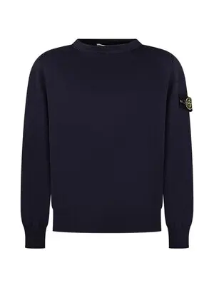 Stone Island Crew Neck Sweater - Blue
