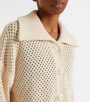 Varley Myrtle Pointelle Cotton Cardigan