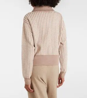 Varley Houndstooth Jacquard Jacket - Beige
