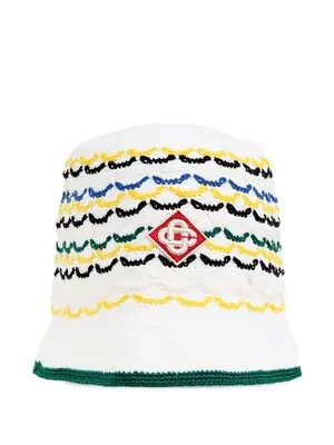 Casablanca Tuck Stitch Hat - Multi