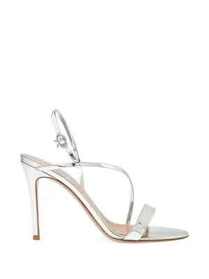 GIANVITO ROSSI Metal Mid Heel Sandals