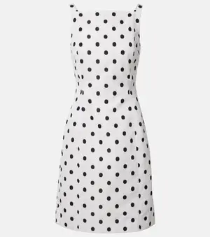 PATOU Polka-dot Mini Dress - White