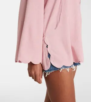 Marysia Baughman Cotton-blend Terry Tunic - Pink