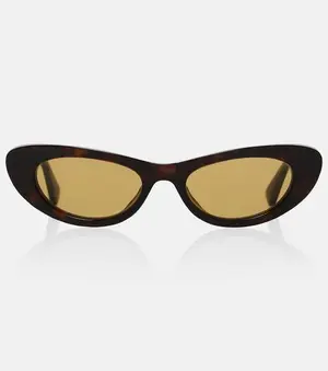 Bottega Veneta Snap Cat-eye Sunglasses - Brown