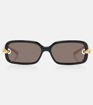 Bottega Veneta Knot Aviator Sunglasses - Black