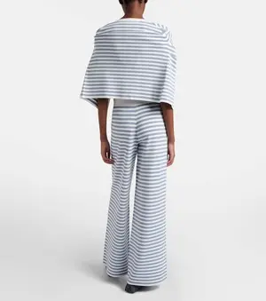 Max Mara Fingere Striped Wide-leg Pants