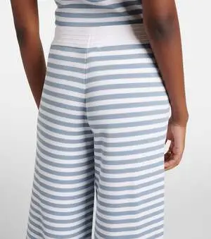 Max Mara Fingere Striped Wide-leg Pants