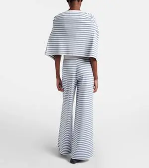Max Mara Fingere Striped Wide-leg Pants