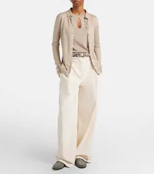 Max Mara Flash Silk And Cashmere Shirt - Beige