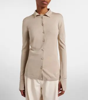 Max Mara Flash Silk And Cashmere Shirt - Beige