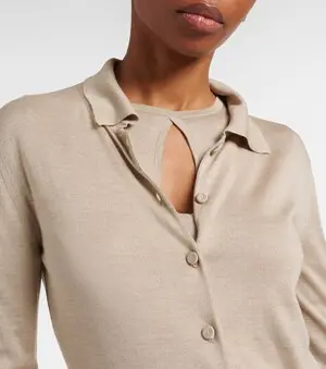Max Mara Flash Silk And Cashmere Shirt - Beige