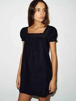 REFORMATION Joliette Mini Dress - Black