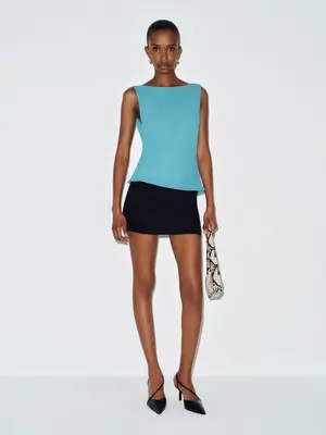 REFORMATION Dorthea Top - Blue