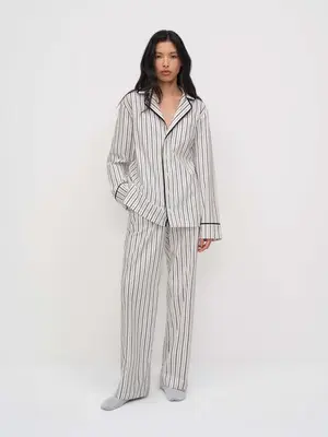 REFORMATION Kai Pajama Set Blue