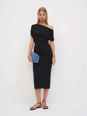 REFORMATION Iris Knit Dress - Black
