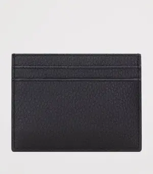 Saint Laurent Leather Cassandre Card Holder