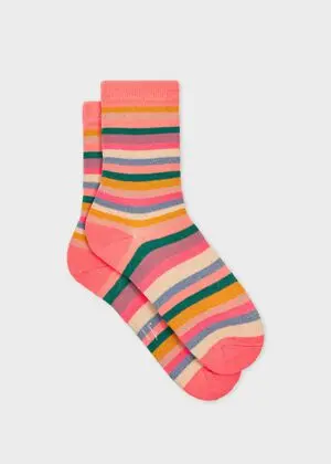 Paul Smith Glitter Stripe Crew Socks