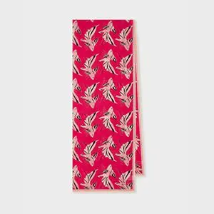 Paul Smith Bright 'le Peche Fish' Cotton Scarf