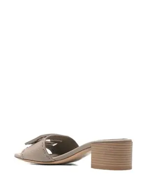 Fendi Baguette Leather Mules