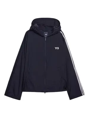 Y3 Logo Zipped Hoodie
