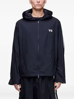 Y3 Logo Zipped Hoodie