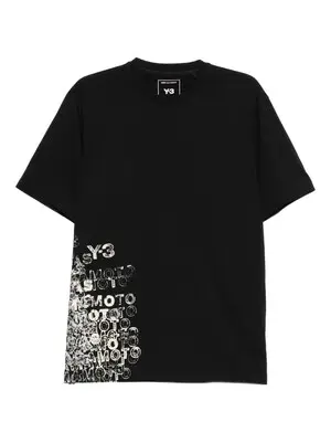 Y3 Printed Cotton T-shirt
