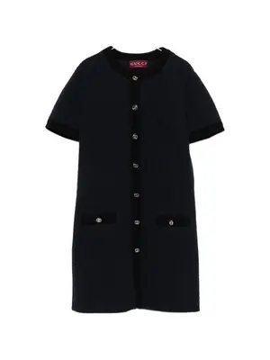Gucci Wool Tweed Dress - Blue