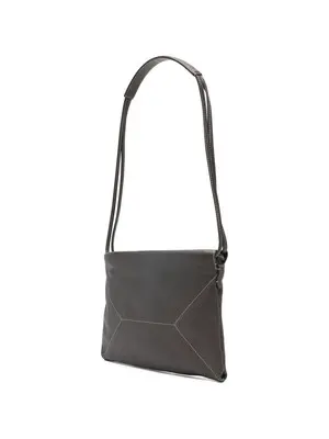 Brunello Cucinelli Leather Shoulder Bag - Brown