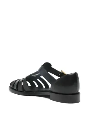 Church's Leather Cage Sandals - Black