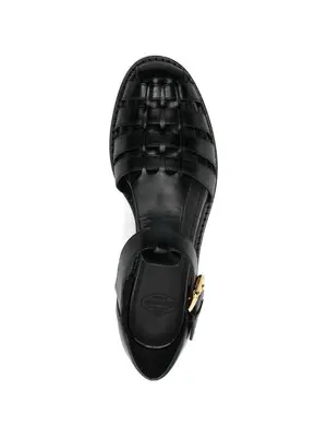 Church's Leather Cage Sandals - Black