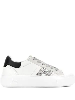 Hogan H705 Leather Sneakers - White