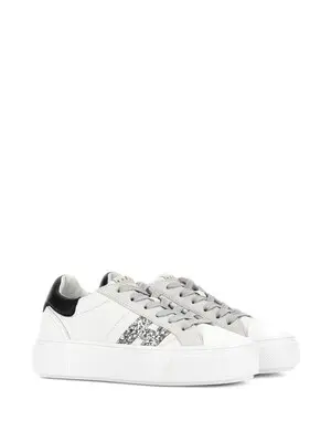 Hogan H705 Leather Sneakers - White